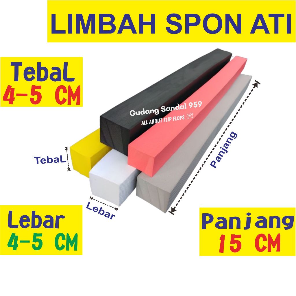 Jual ( LIMBAH ) SPON ATI TEBAL/LEBAR 4 - 5 CM DAN PANJANG 15 CM BENTUK ...