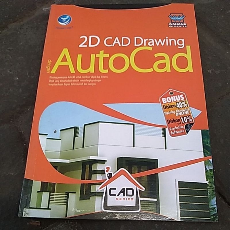 Jual buku komputer 2D CAD Drawing AutoCad original | Shopee Indonesia