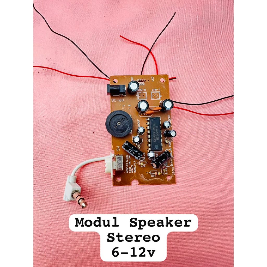 Jual MODUL MODULE SPEAKER AKTIF AUX STEREO 6-12V COPOTAN MURAH | Shopee ...