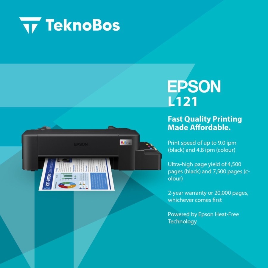 Jual PRINTER EPSON L121 Eco Tank (Print Only) | Shopee Indonesia