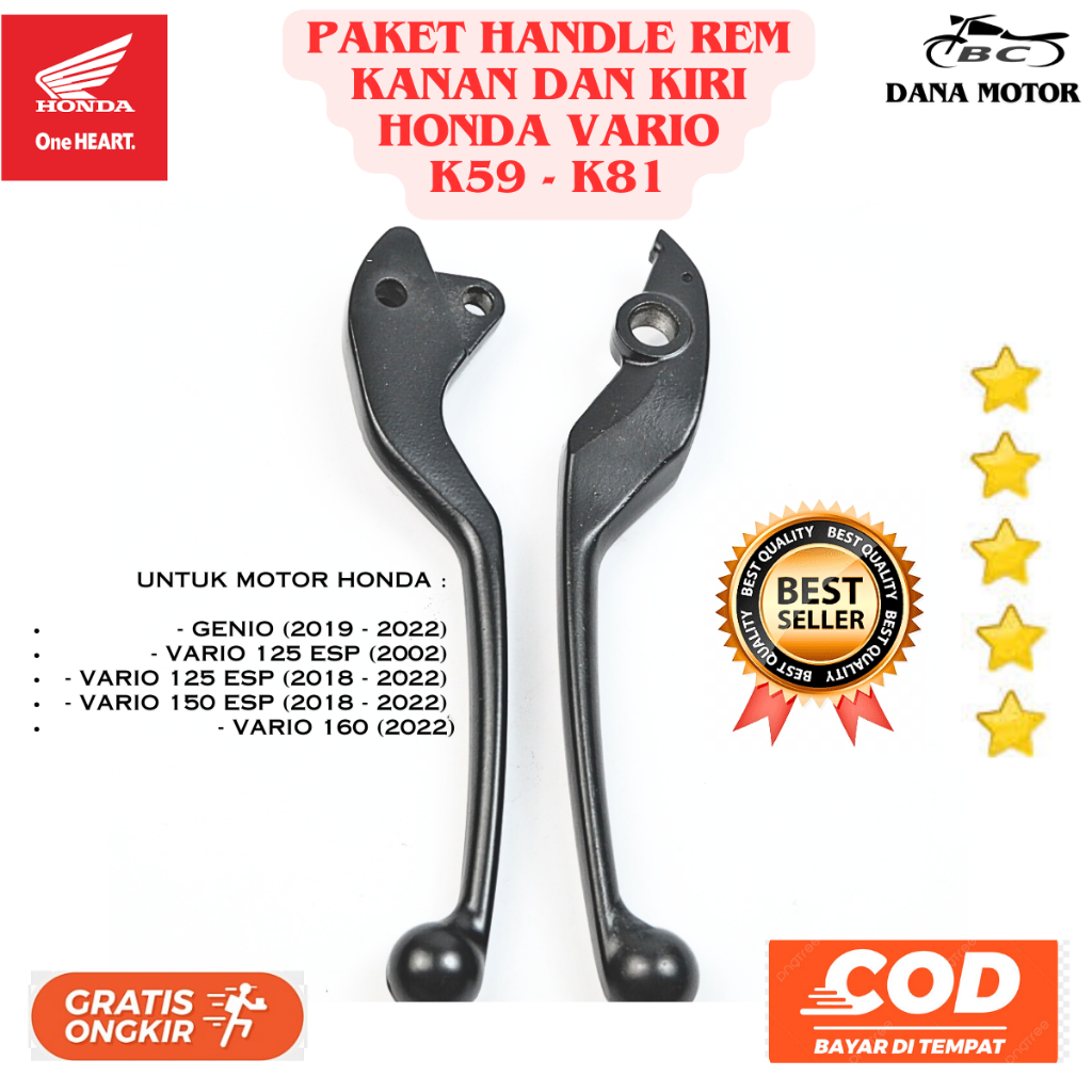 Jual handle rem sepeda motor honda vario 150 k59-k81 - paket handle rem ...