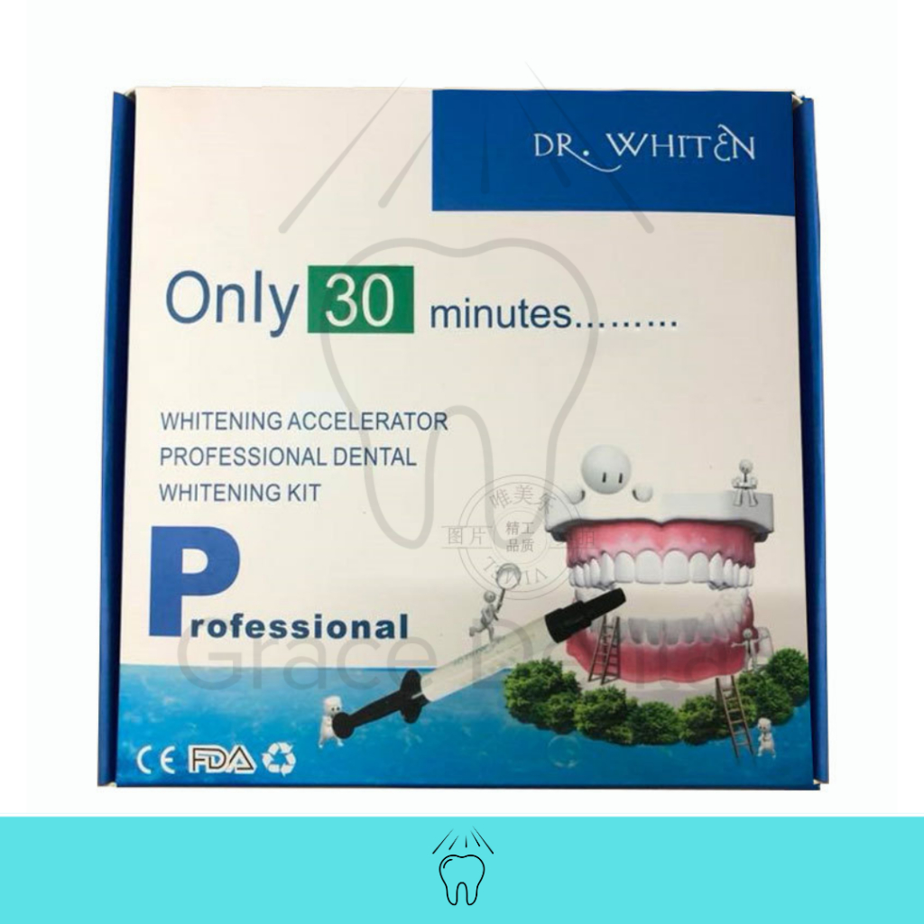 Jual Dr Whiten Dental Bleaching Pemutih Gigi Whitening Kit | Shopee ...