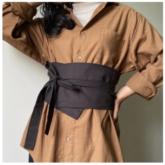 Jual Ikat pinggang wanita satin velvet obi belt lilit sabuk kain ...