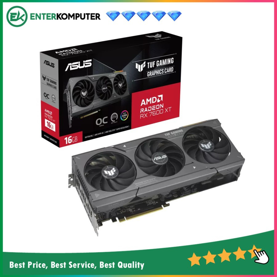 Jual Asus Radeon RX 7600 XT 16GB GDDR6 TUF Gaming OC Edition | Shopee ...