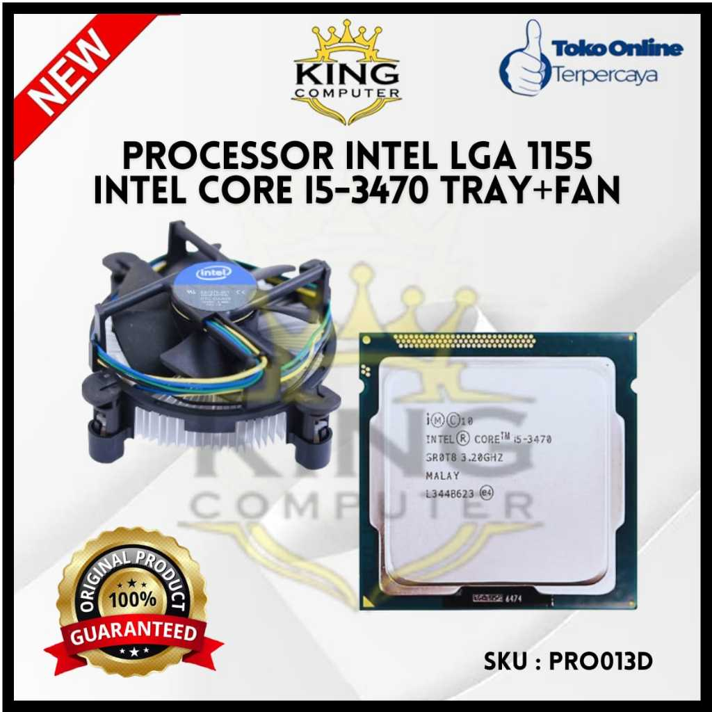 Jual PROCESSOR INTEL CORE I5-3470 I5 GEN 3 TRAY+FAN SOCKET LGA 1155 ...