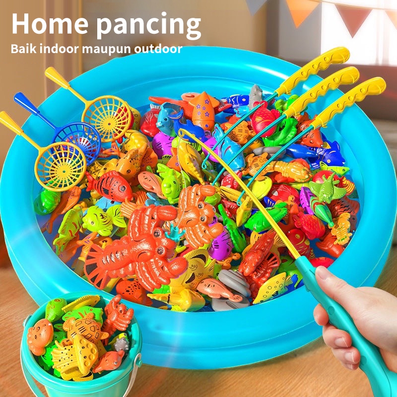Jual ZCTOY 【Set mainan memancing 16/40/50 PCS】Mainan Anak Pancing Dan ...