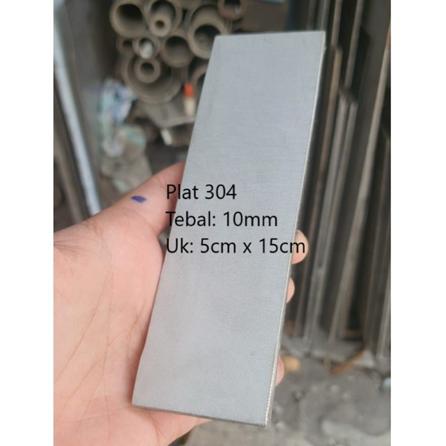 Jual Plat 304 tebal: 10mm | persegi kecil | csutom ukuran plat ...