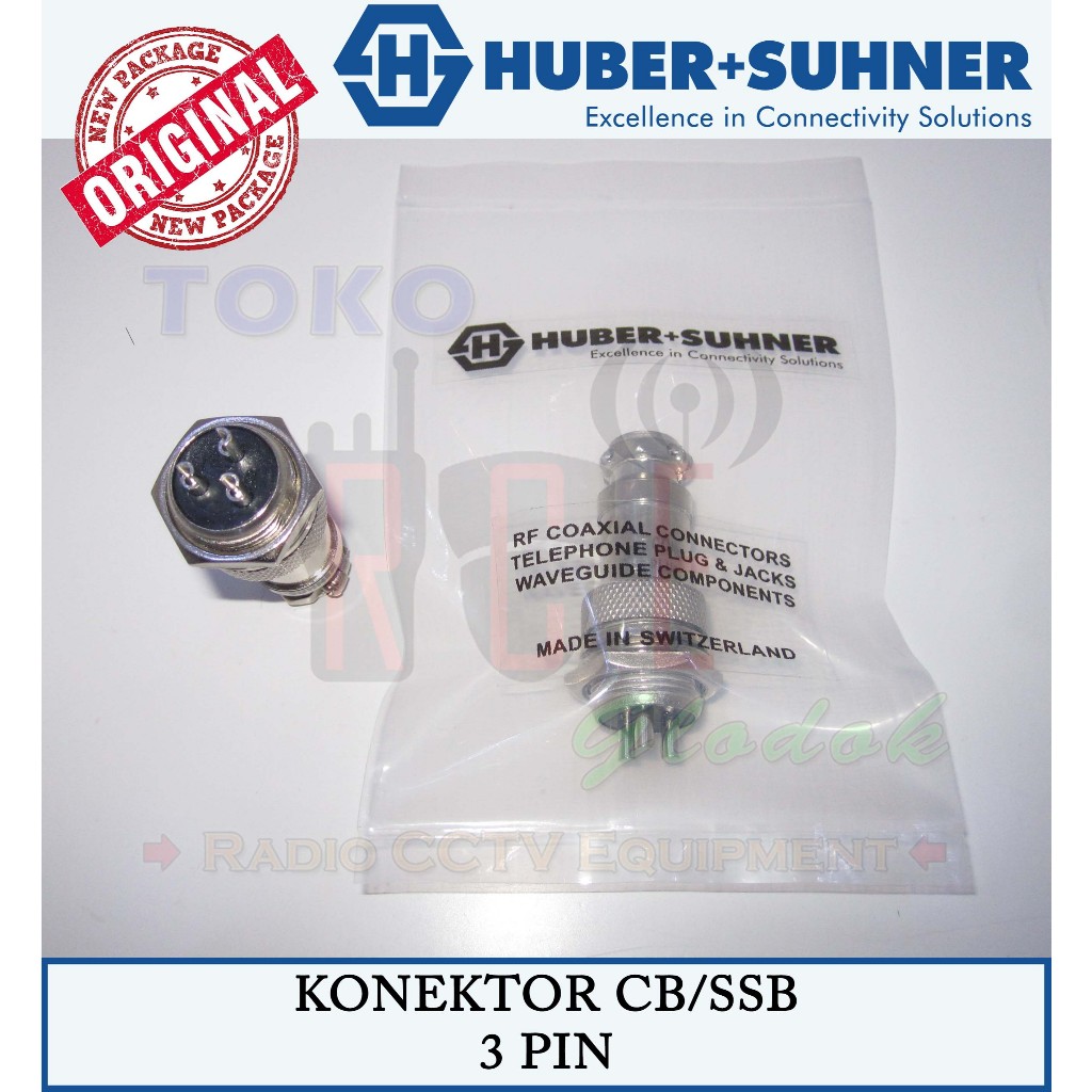 Jual Konektor Connector Jack SSB CB 3 Pin HuberSuhner | Shopee Indonesia