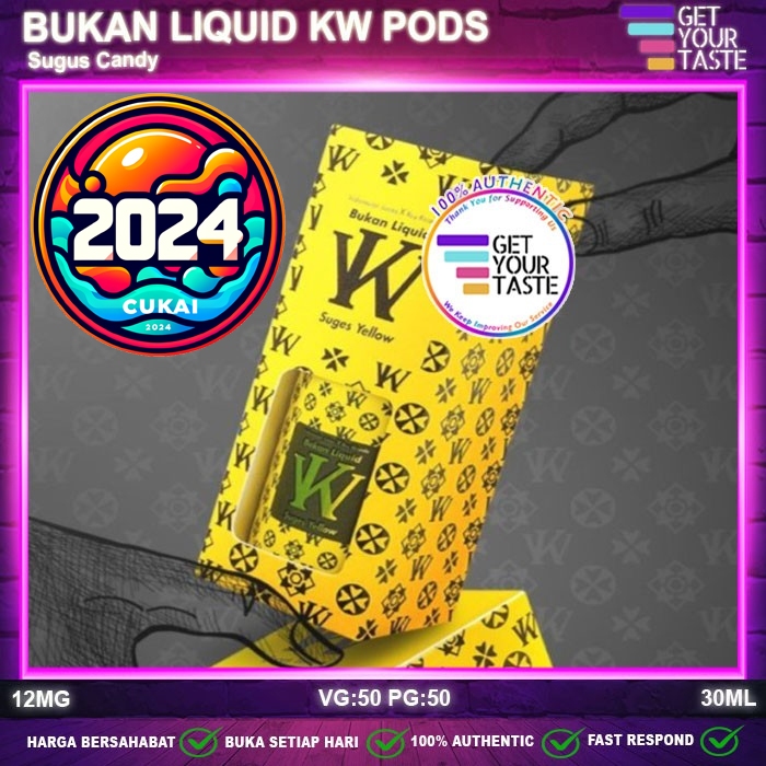 Jual Liquid Bukan Liquid KW Suges Yellow Pods Friendly 30ML by IJ x Roy ...