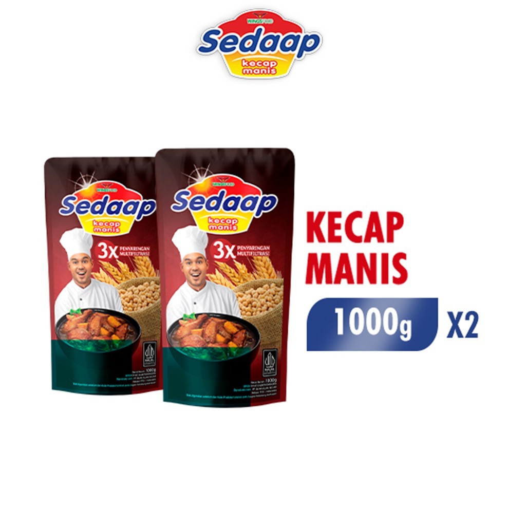 Jual Sedaap Kecap Manis Pouch 1000 gr / 720ml x2 | Shopee Indonesia