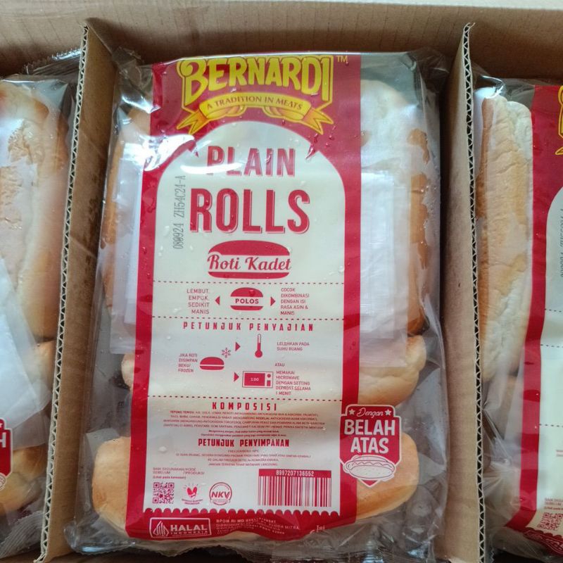 Jual BERNARDI ROTI HOTDOG isi 5 / HOTDOG PLAIN ROTI KADET | Shopee ...