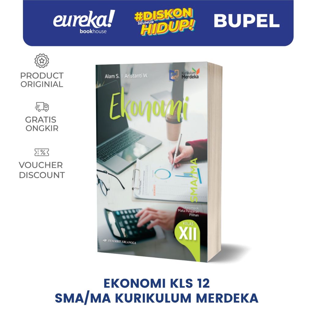 Jual EKONOMI SMA/MA KELAS 12 - KM (KURIKULUM MERDEKA) - ERLANGGA ...