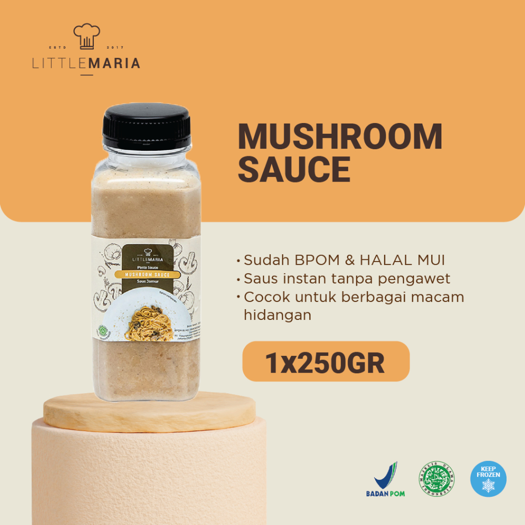 Jual LittleMaria Mushroom sauce/Saus jamur 250g | Shopee Indonesia