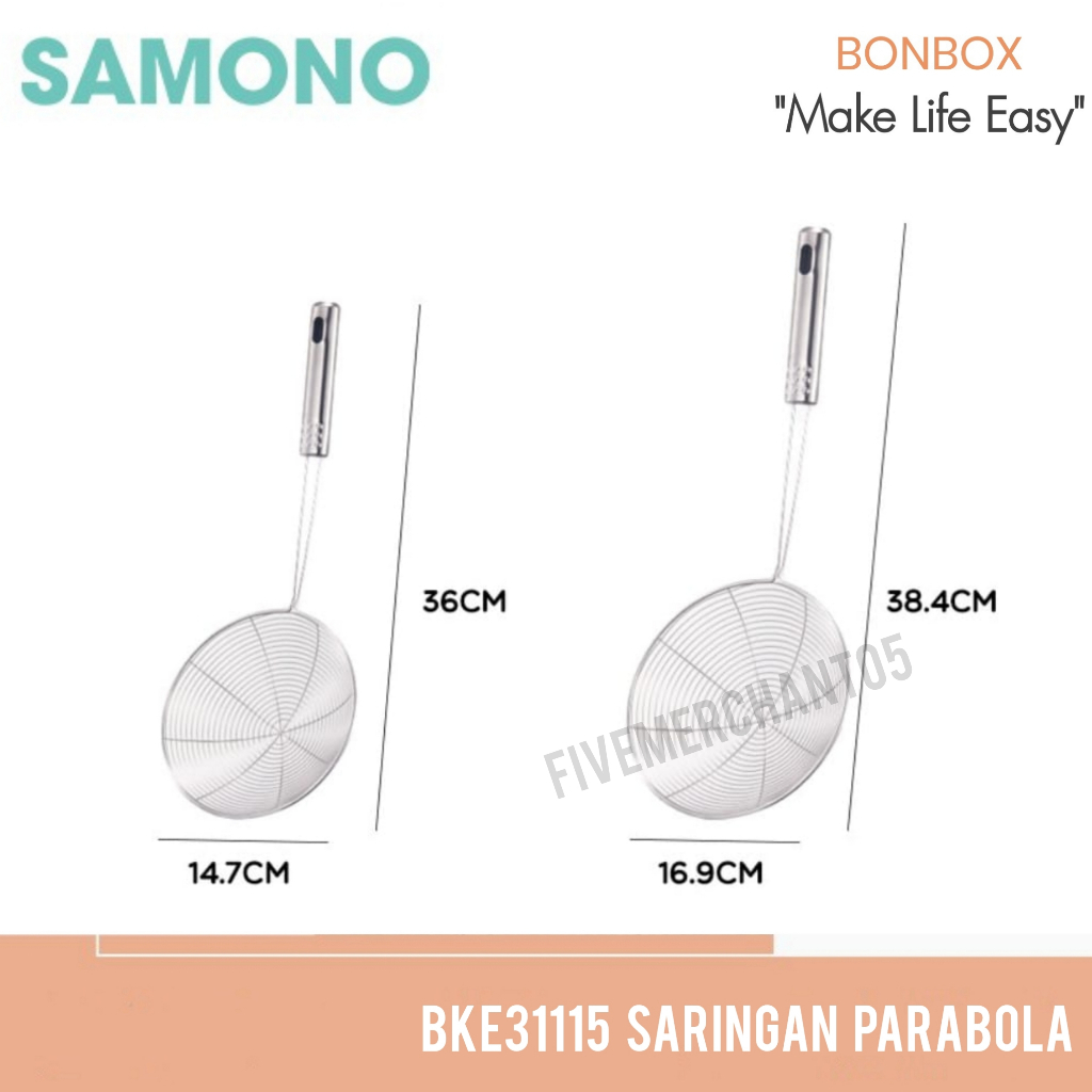 Jual Saringan Parabola Bonbox Samono BKE31115 Serok Minyak Mie Food ...