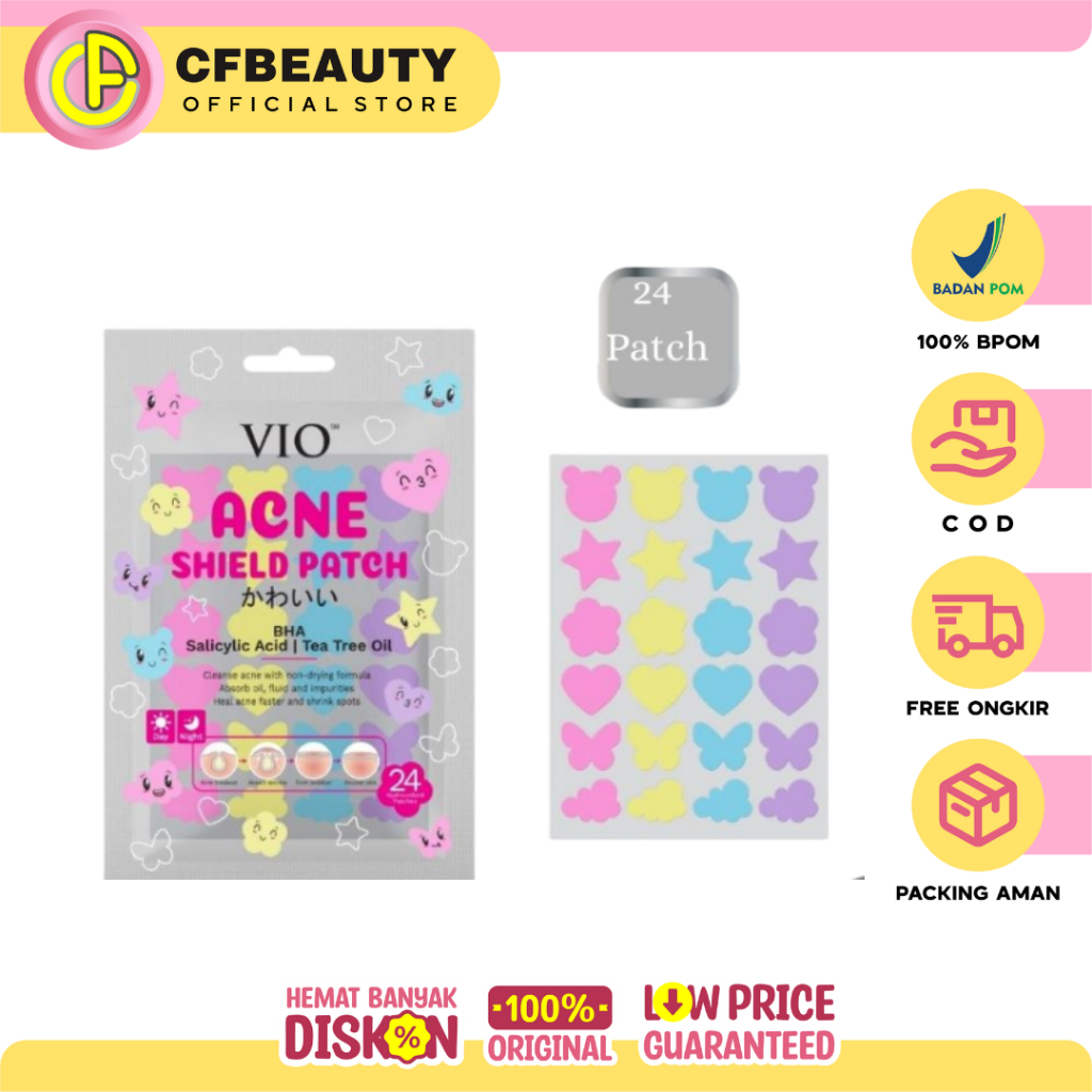 Jual Vio Acne Shield Patch - 24 Patch / Vio Acne Shield Patch Animals ...