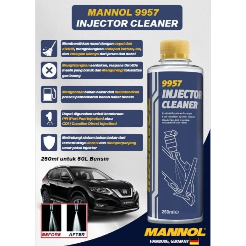 Jual Mannol injector cleaner 9957 isi 250 ml mesin bensin | Shopee Indonesia