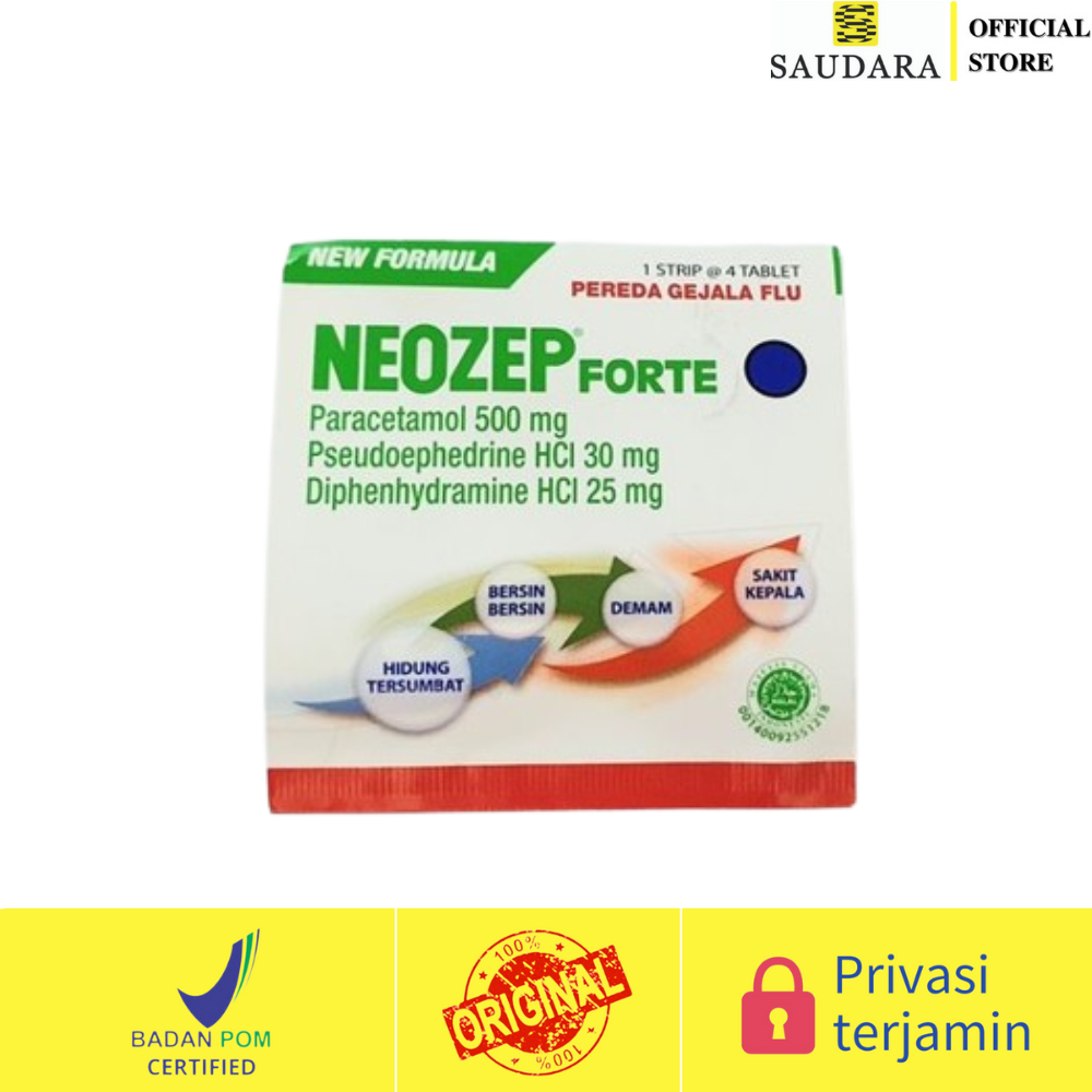 Jual Neozep Forte Strip (4 Tablet ) | Shopee Indonesia