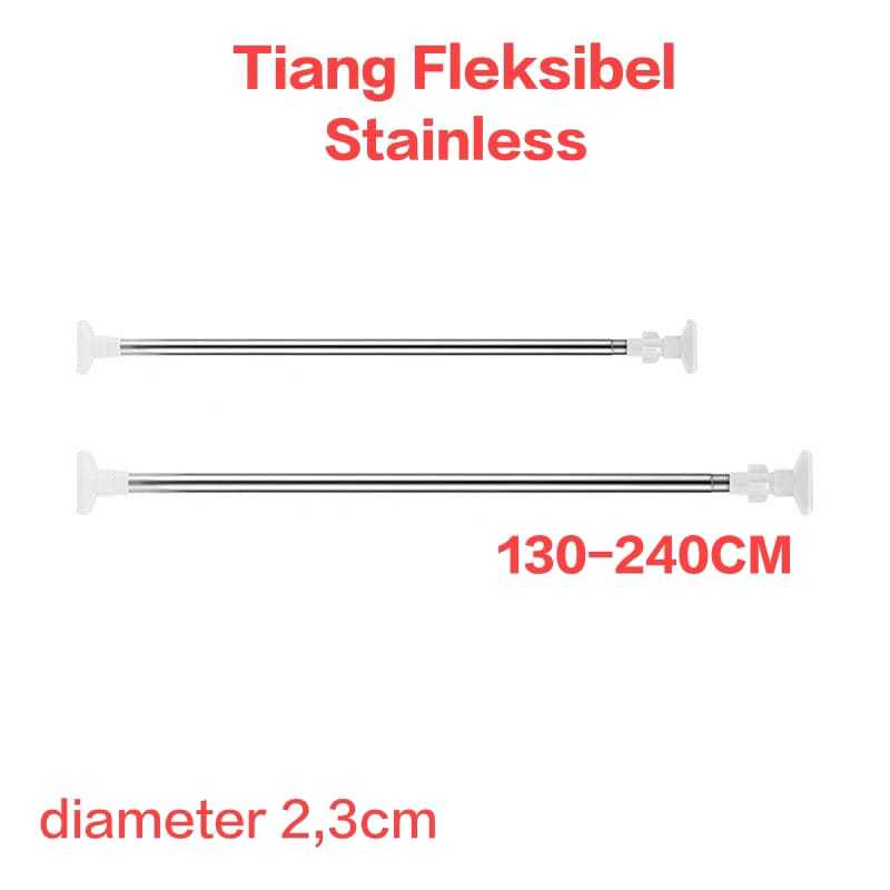 Jual Tiang Fleksibel 130-240cm, Tiang Pintu, Tiang Gorden, Tiang Tirai ...