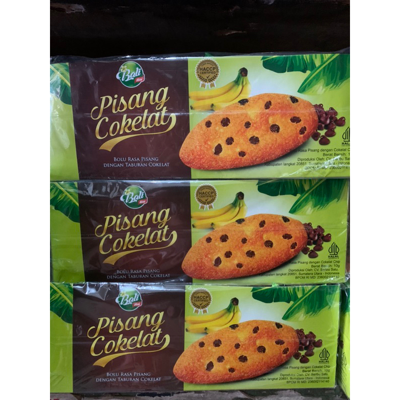 Jual Bolu Pisang cokelat Bali hai Bolu rasa Pisang box isi 24 pcs ...