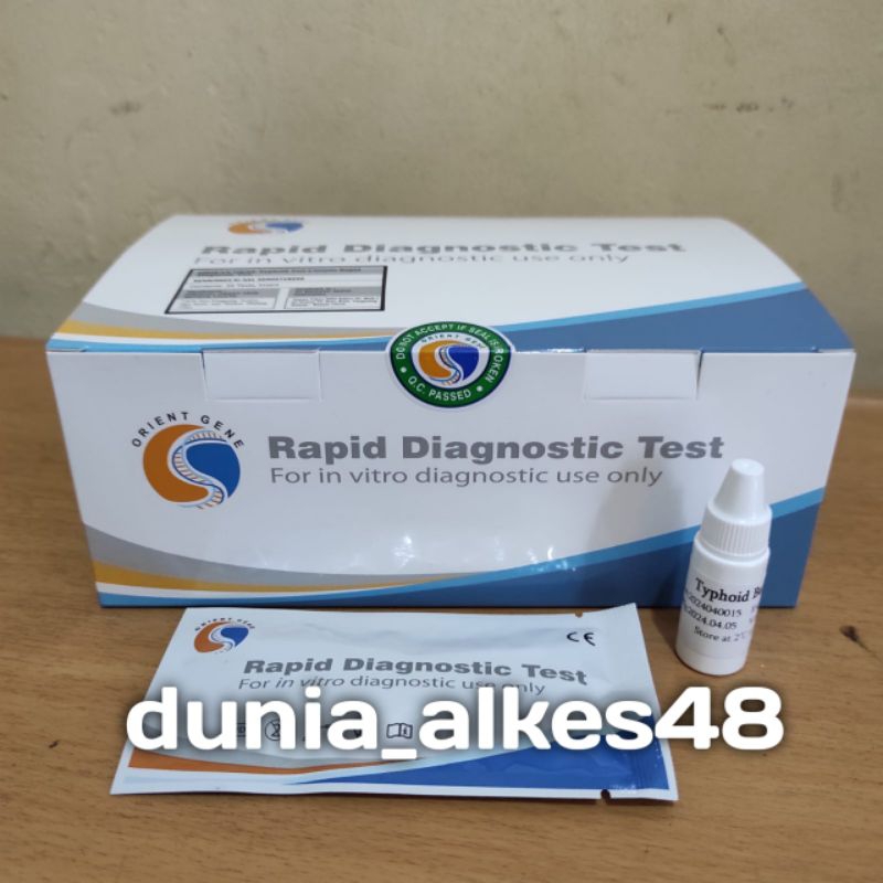 Jual Tifoid Card - Typhoid / Widal Test Salmonella typhi IgG IgM Orient ...