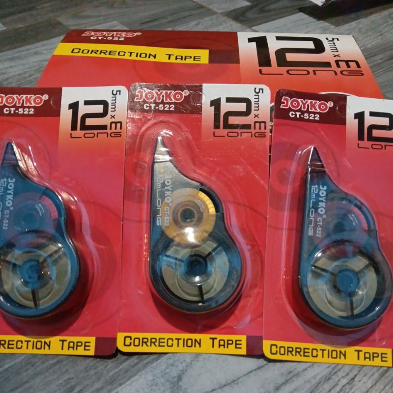 Jual CORRECTION TAPE/ TIPE-X KERTAS 5 mm X 12 M PER ROLL | Shopee Indonesia