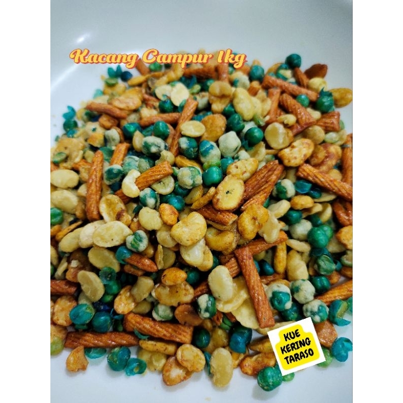 Jual Kacang Campur//Kacang Mix Aneka Rasa 500h//1000g Snack Food ...