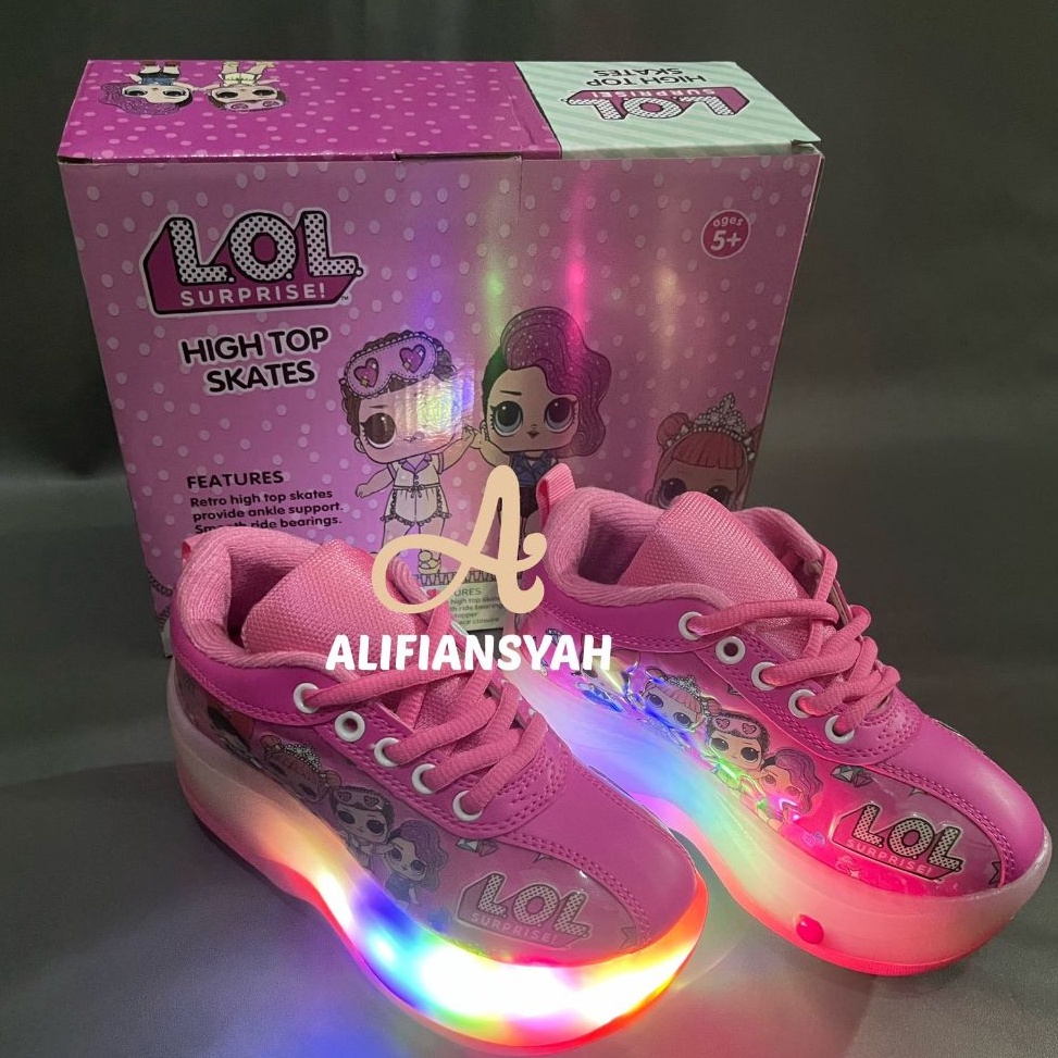 Jual Limited Sepatu Roda Anak Roda 4 Model Mobil Pemula Full Menyala ...