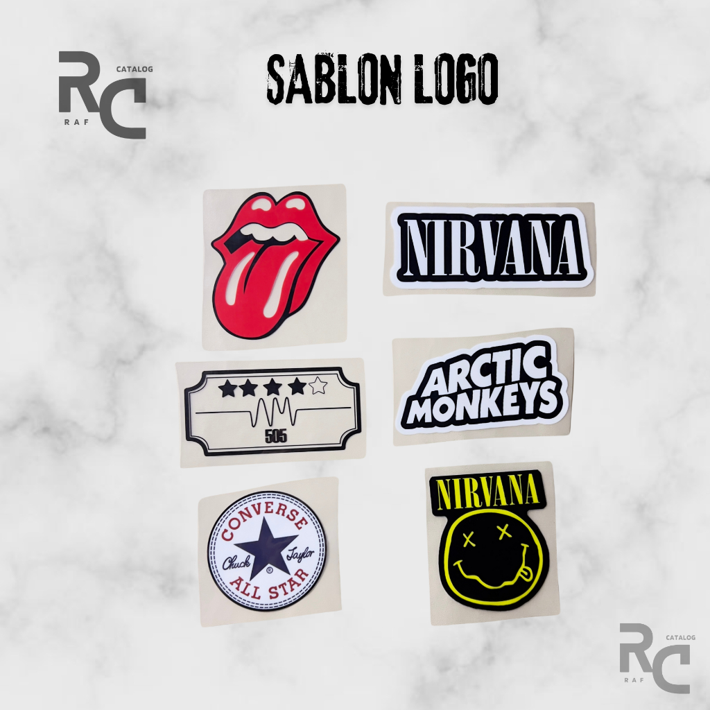 Jual Sablon Stiker DTF Sablon Setrika logo Band rock 3 | Sablon DTF ...