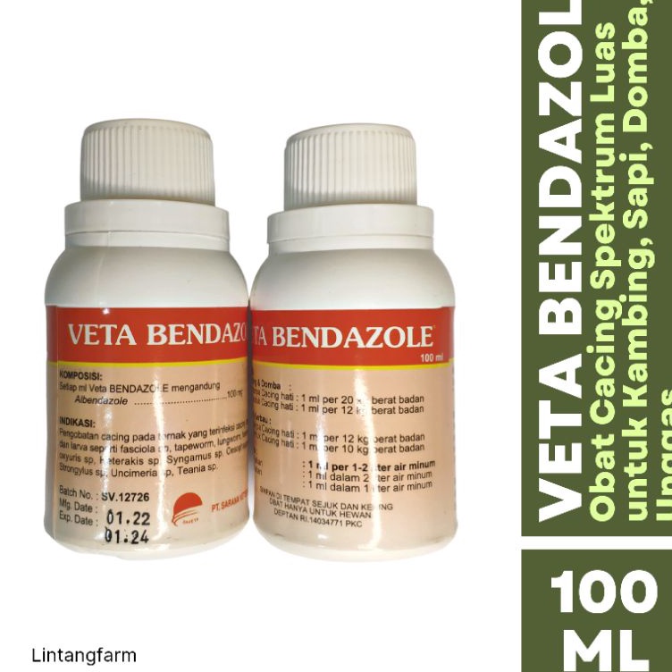 Jual Model Baru Cacing Ternak Cacing Kambing Cacing Sapi Veta Bendazol ...
