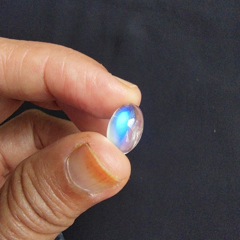 Jual Batu Permata Biduri Bulan Asli - Moonstone blue natural | Shopee ...