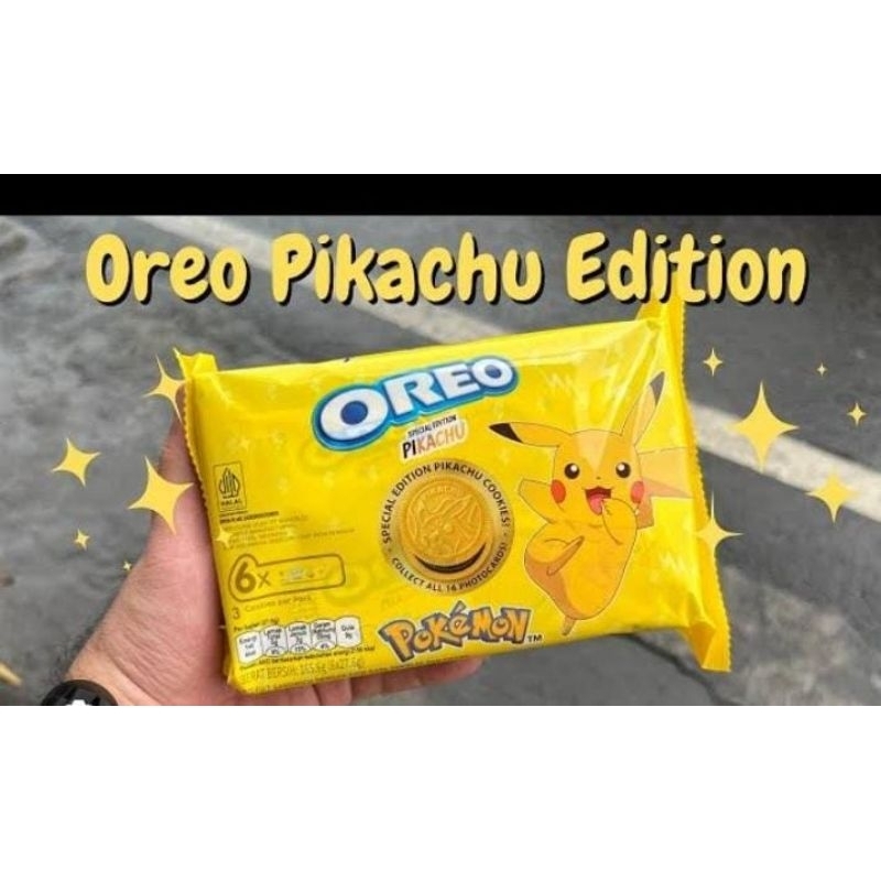 Jual OREO POKEMON PIKACHU COKLAT PISANG LIMITED EDITION 165,5 GRAM EXP ...