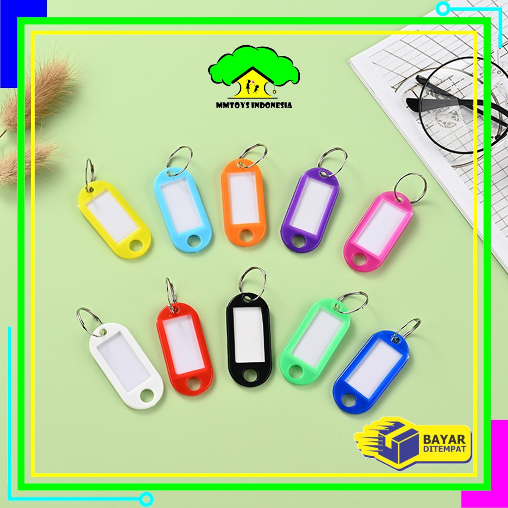 Jual MI-C1102 Tag Gantungan Kunci Label Nama Ganci Plastik / Keychain ...