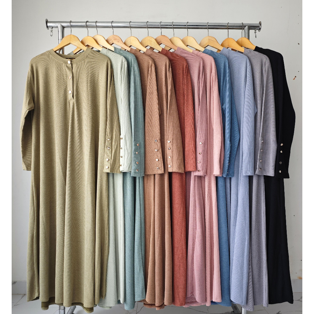 Jual Elea midi maxi knit (tunik dan gamis) | Shopee Indonesia