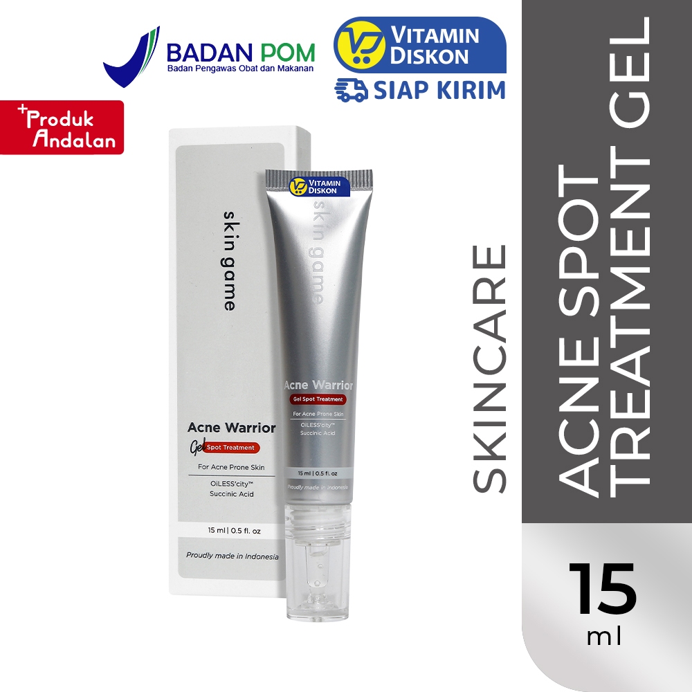 Jual SKIN GAME ACNE WARRIOR GEL 15 GR | Shopee Indonesia