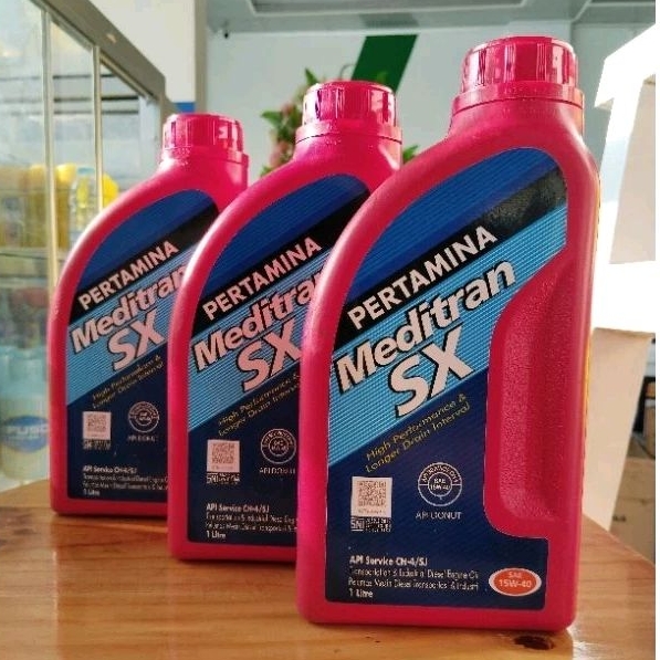 Jual OLI PERTAMINA MEDITRAN SX 15W-40 1 LITER 100%ORI | Shopee Indonesia