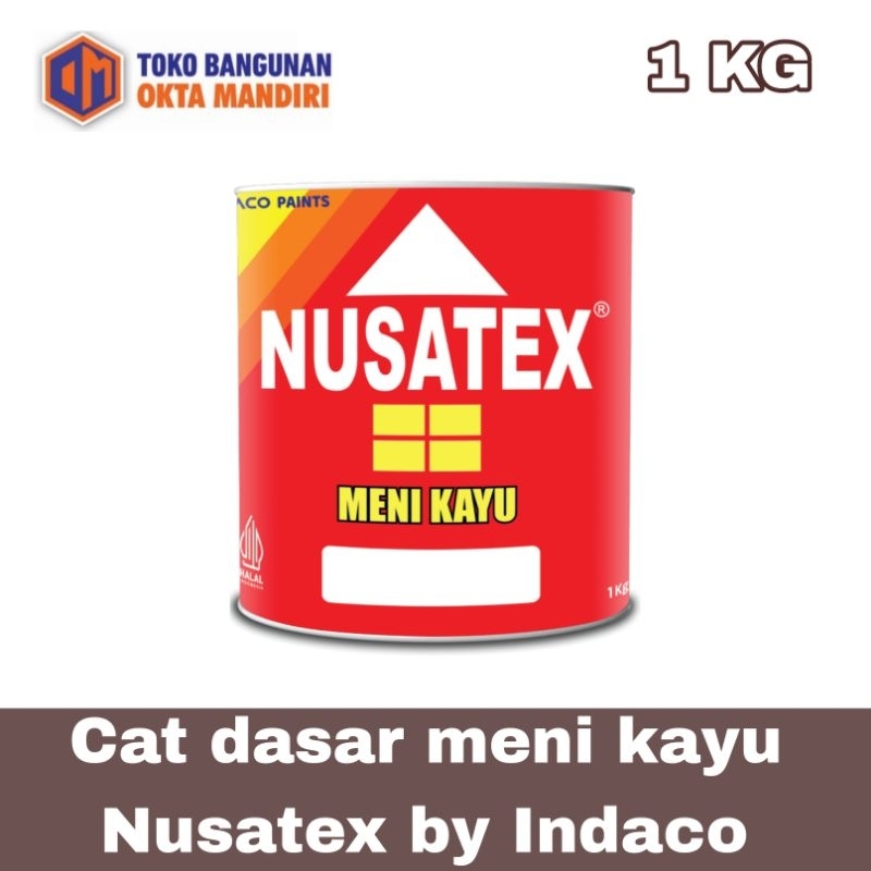 Jual OKM- Cat dasar Meni Kayu NUSATEX by Indaco 1KG (warna oranye ...