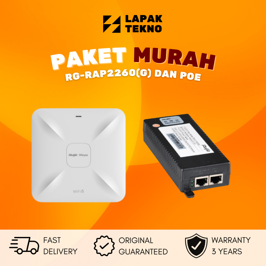 Jual RG-RAP2260G & POE ADAPTER RUIJIE REYEE WIFI6 INDOOR ACCESS POINT ...