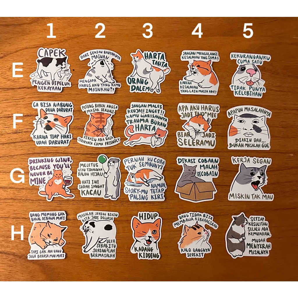Jual Sticker Kucing Mental Illness EDISI 2 | Shopee Indonesia