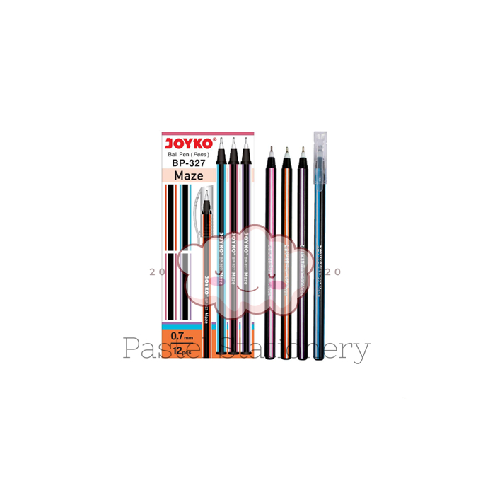 Jual [PACK] Pulpen Pena Joyko Maze 0.7mm BP-327 1 Pak Isi 12 Bolpen ...
