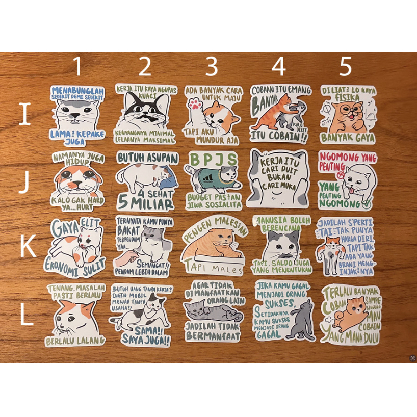 Jual Sticker Kucing Mental Illness EDISI 3 | Shopee Indonesia
