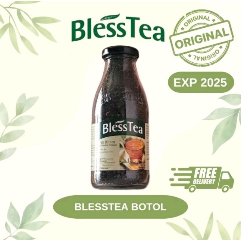 Jual Blesstea teh hitam botol 110 gr original expired 2026 | Shopee ...