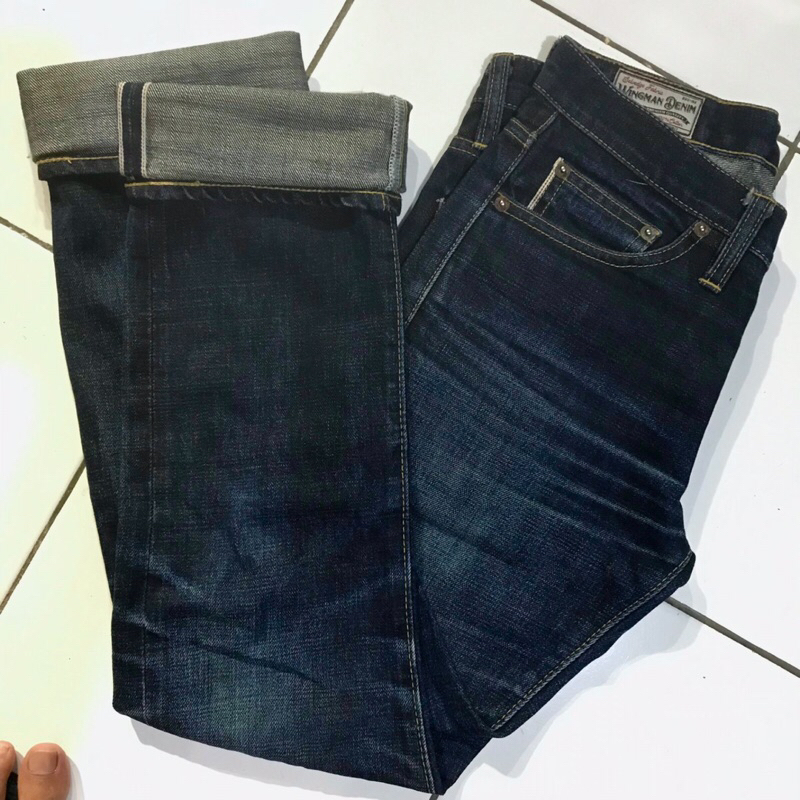 Jual wingman raw denim | Shopee Indonesia