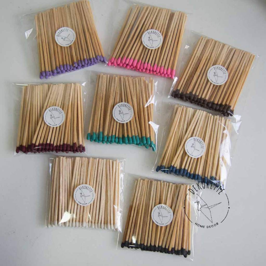 Jual DEKORETTE - Korek api kayu aesthetic SAJA /Woodenstick / korek api ...