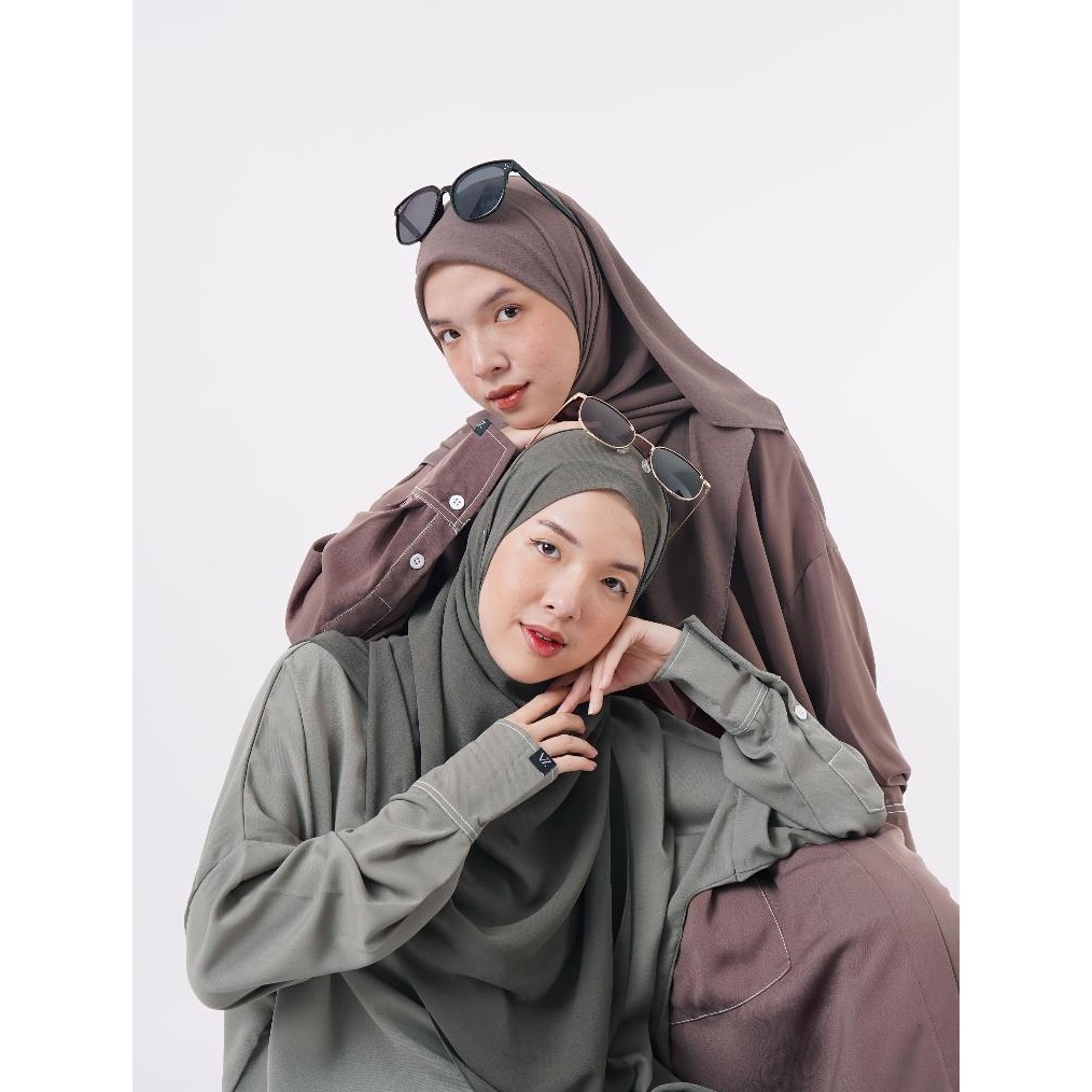 Jual KODE X98X Saba Abaya Muslim Wanita Simpel Jahitan Timbul New ...