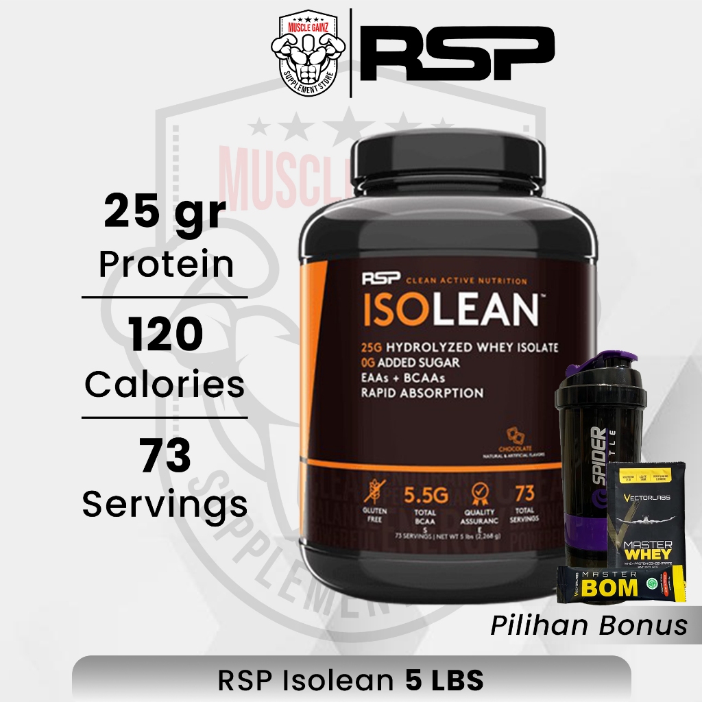 Jual RSP Isolean 5lbs Iso Lean Isolin Hydrolize Hidrolis Hydrolis Whey ...