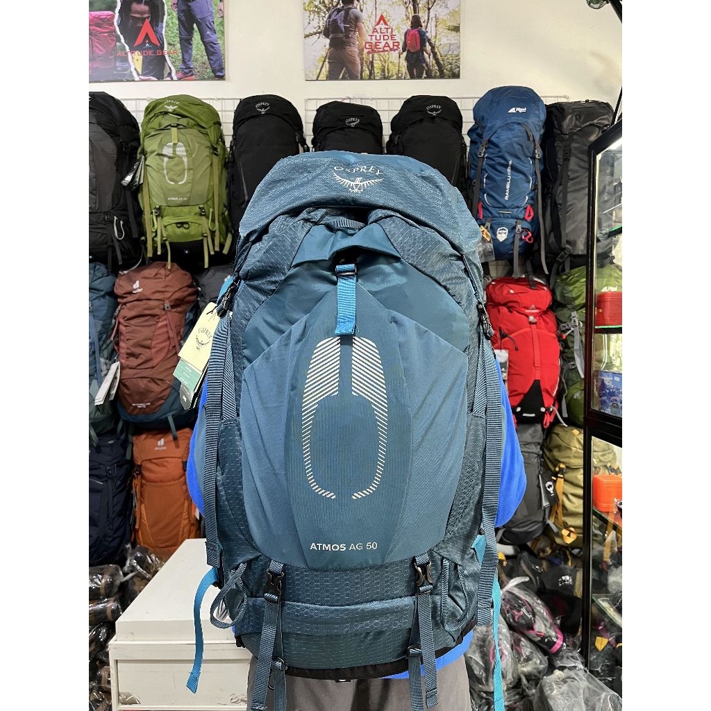 Jual Tas Gunung Keril Osprey Atmos AG 65 L Outdoor Hiking | Shopee Indonesia