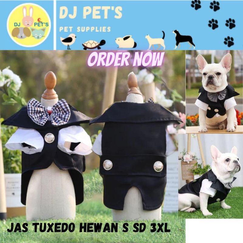 Jual Baju anjing dan kucing tema prince tuxedo jas wedding clothes PET2008 | Shopee Indonesia