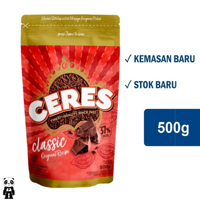 Jual CERES CLASSIC COKLAT MEISES CHOCOLATE MEISES ZIPLOCK POUCH 500gr ...