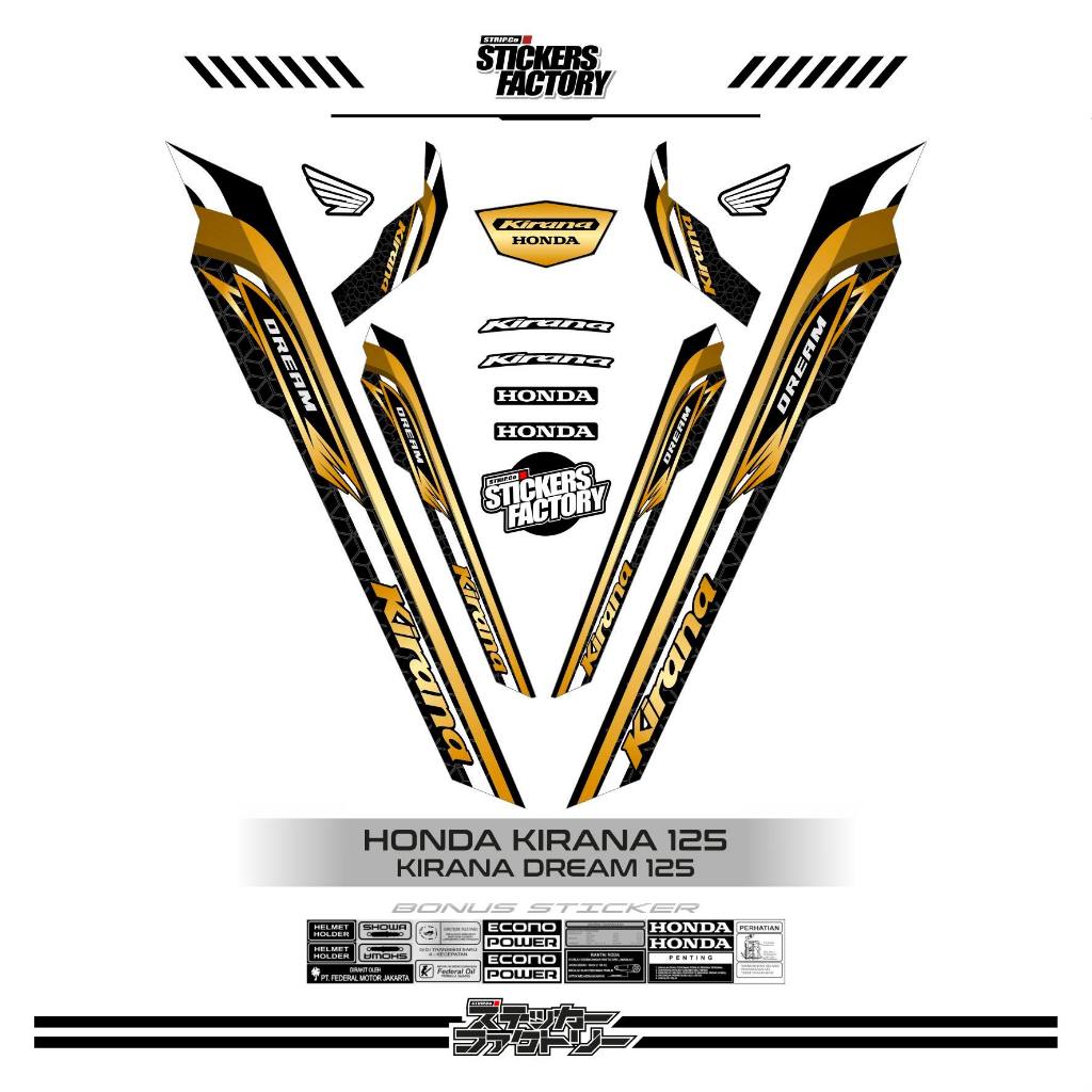 Jual STICKER STRIPING HONDA KIRANA DREAM 125 / STRIPING KIRANA DREAM ...