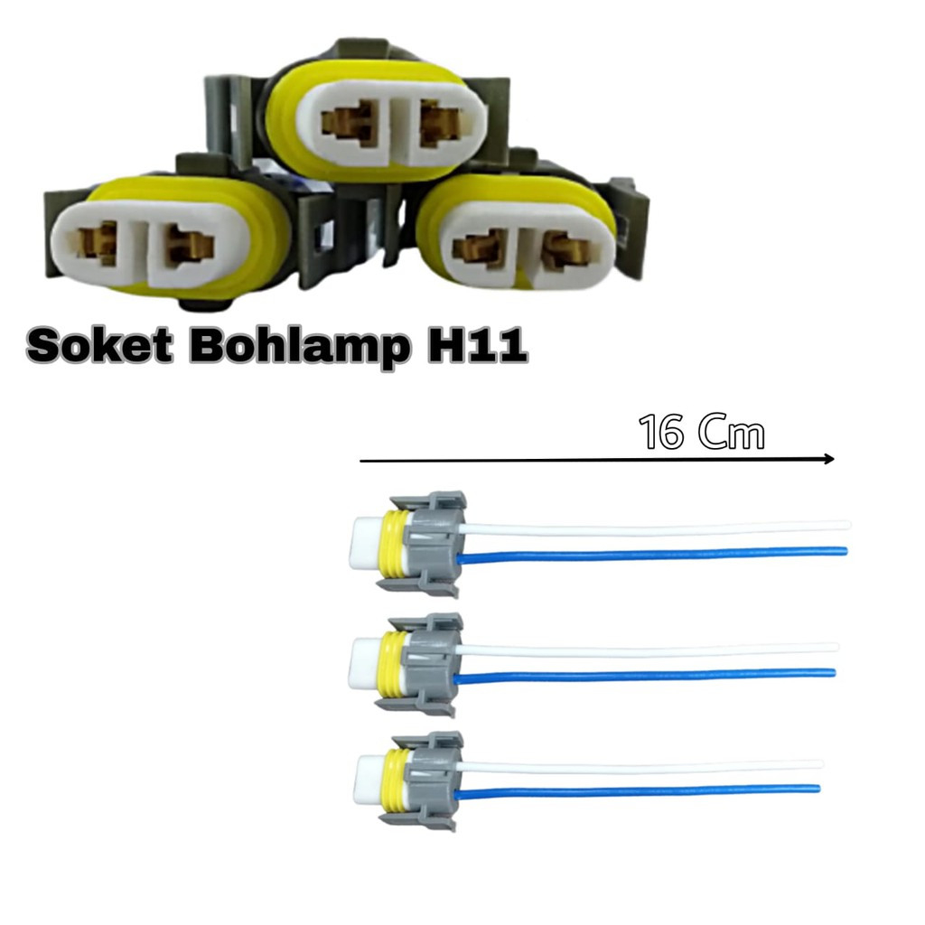 Jual (AK) Socket Bohlamp lampu ceramic Keramik H4 H11 Termurah Terbaik ...